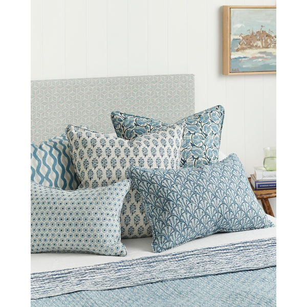 Ashfa Azure - Cushion Cover – Farmgate and Twine