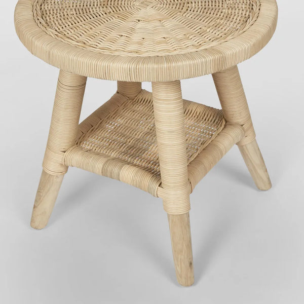 Livingstone Wicker Side Table – Farmgate and Twine