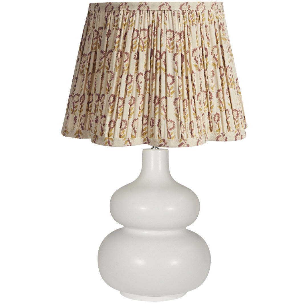 Margate Pleated Scalloped Lamp Shade – Farmgate and Twine