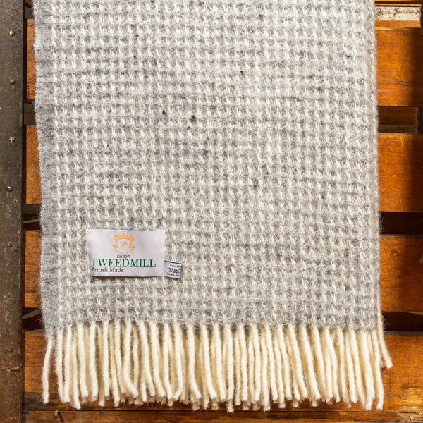 Pre-Order Bespoke Throw Rug Bedspread - Waffle Grey – Farmgate and Twine