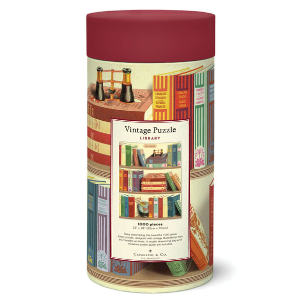 Library Books Vintage Puzzle – Farmgate and Twine